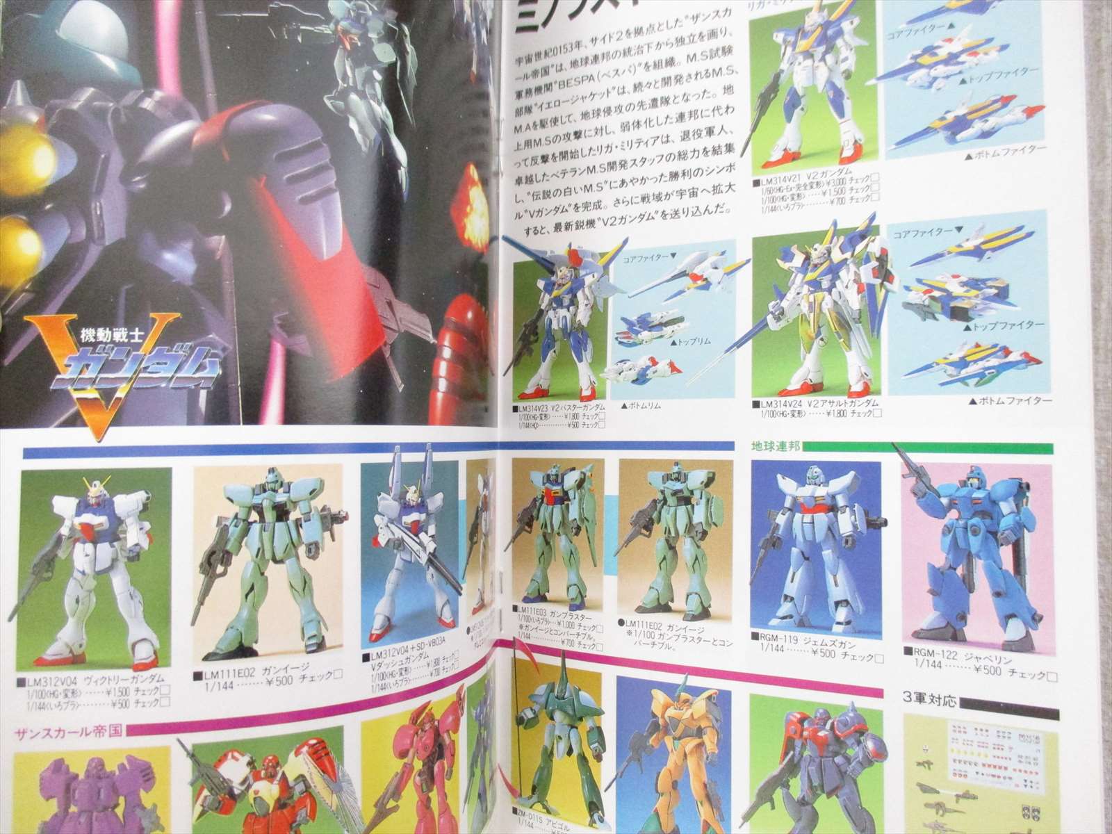 BANDAI PLASTIC MODEL KITS CATALOGUE '95-'96 Art Fan Book 1998 Ltd ...