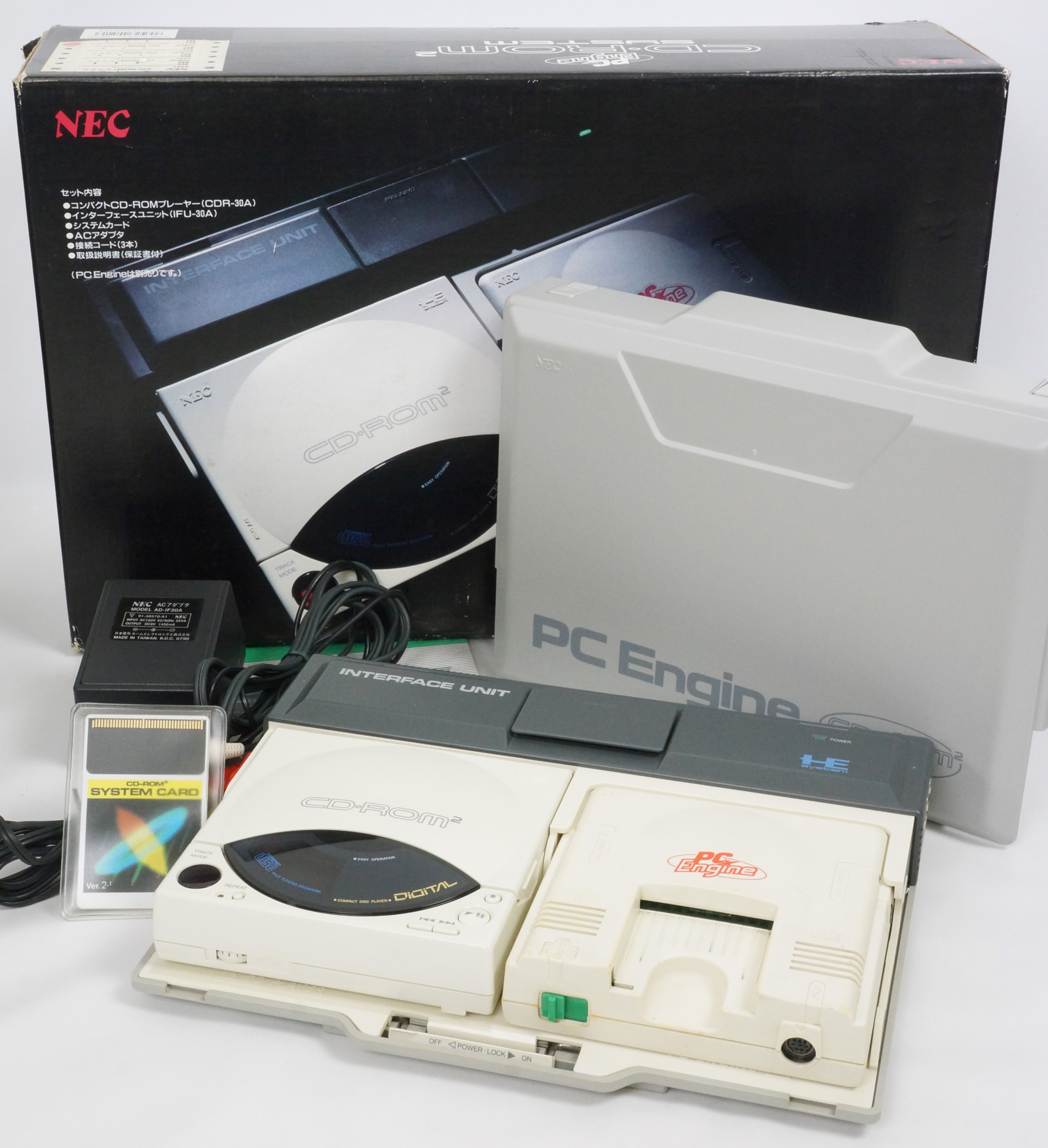 PC Engine CD ROM Console Interface Unit IFU-30A Boxed "NTSC-J" Tested ...